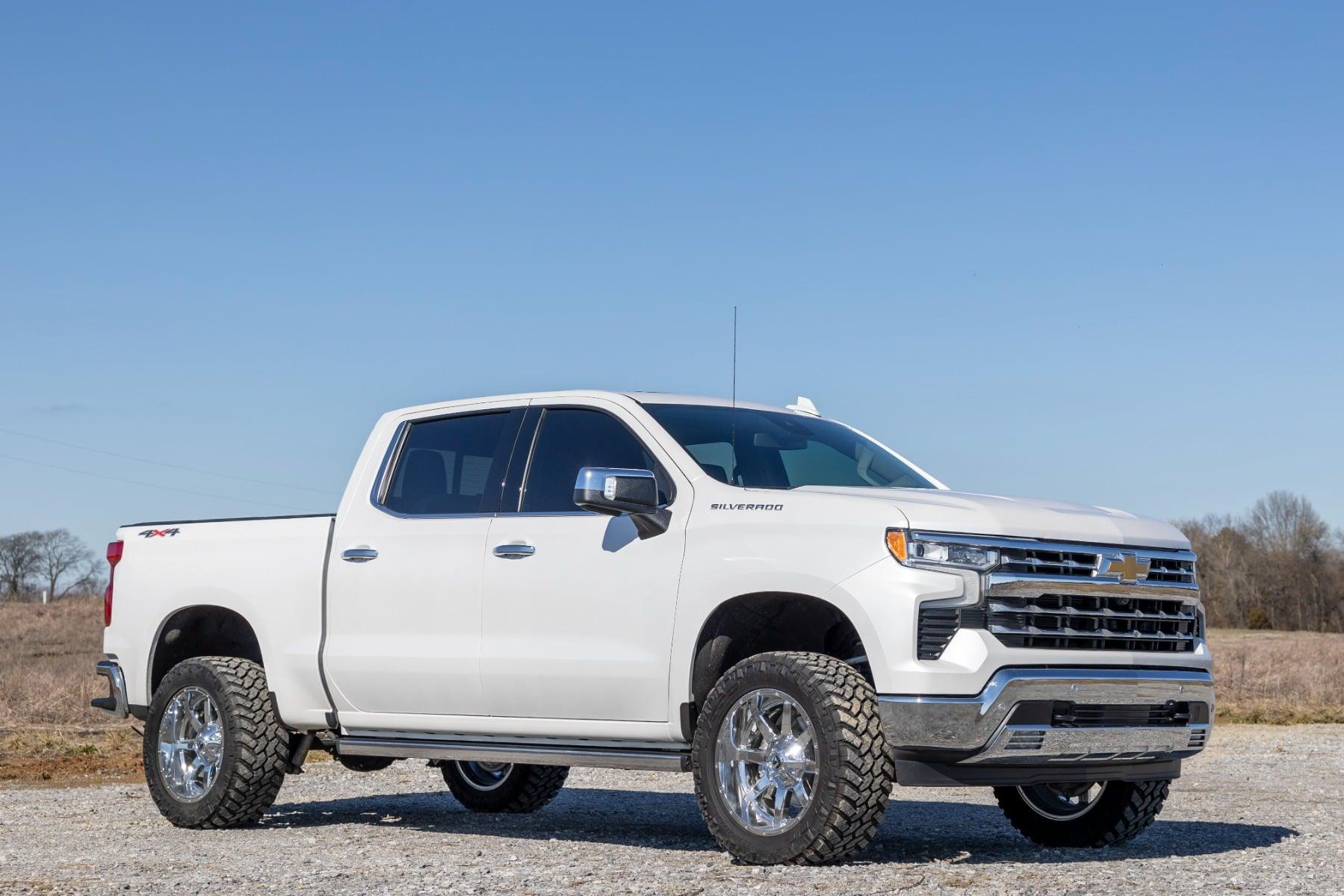 Rough Country 3.5 Inch Lift Kit Red Chevy Silverado 1500 2WD/4WD (2025 ...
