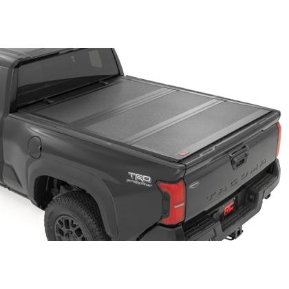 Rough Country Hard Tri-Fold Flip Up Bed Cover 6 Foot Bed Toyota Tacoma ...