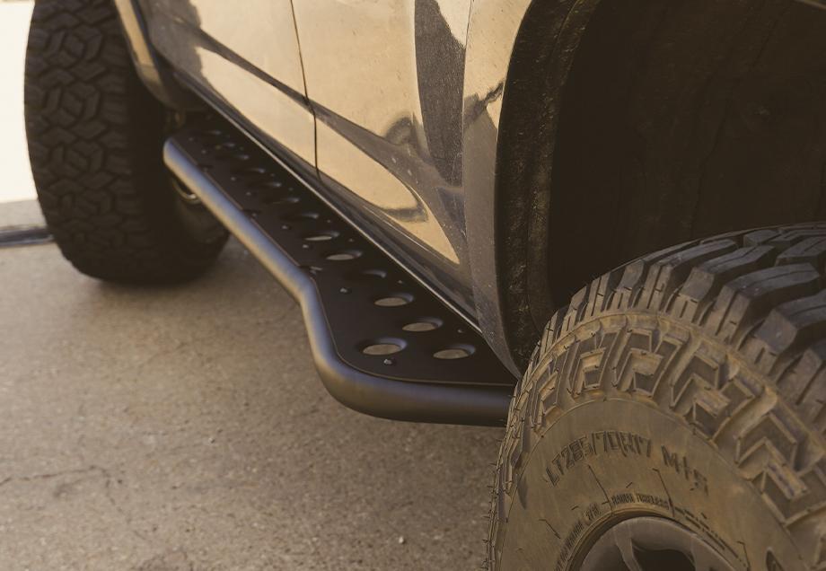 Cali Raised LED 03-09 4Runner Step Edition Bolt On Rock Sliders No Kick ...