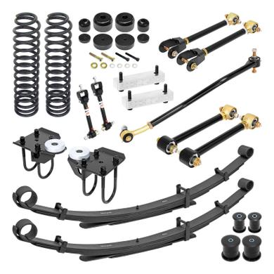 RockJock 4x4 Pro Edition Johnny Joint Suspension System for XJ 3.5 Inch ...