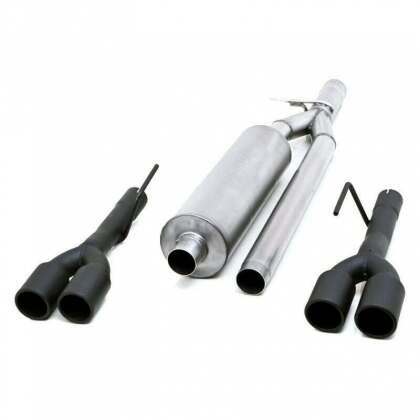 Gibson Exhaust Black Elite Cat-Back Dual Split Exhaust System ...
