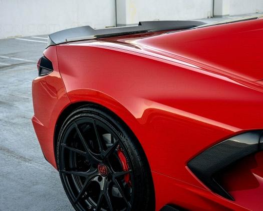 C7 Carbon Corvette C8 | Ducktail Spoiler - Unpainted Composite - C8-3C-3