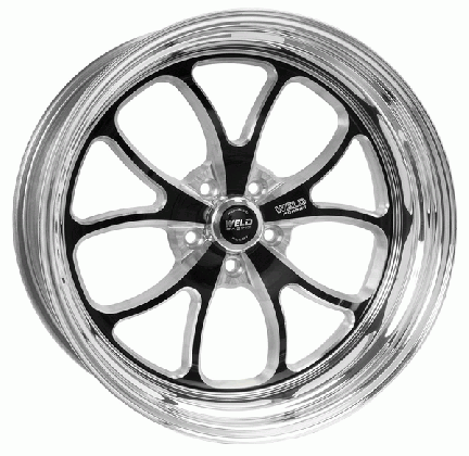 Weld Racing S76 Black 20x7 Front Drag Wheel (2015+ Dodge Challenger ...