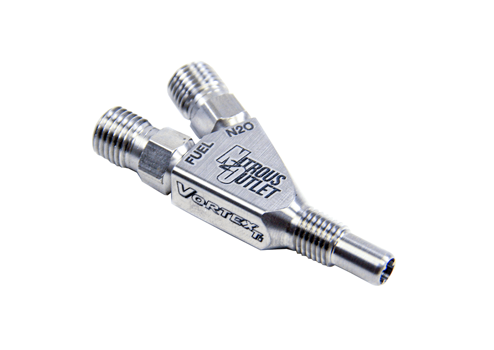 Nitrous Outlet Vortex Ti 1/16 Inch NPT Dry Dual Stage Nozzle Straight ...