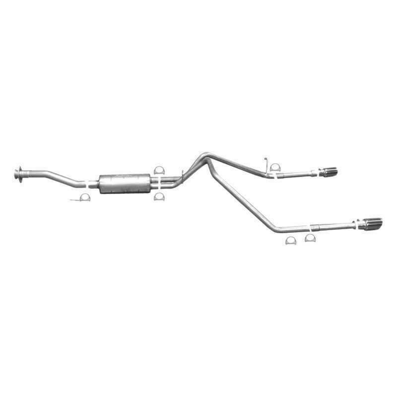 Gibson Exhaust Cat-Back Dual Split Exhaust System; Stainless (2015-2022 ...