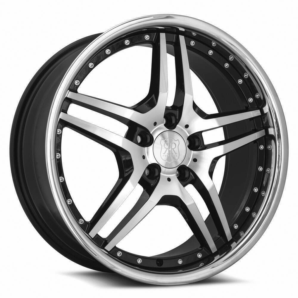 MRR Design 20x8.5 RW2 Wheel, 5x108 Bolt, 35 ET - RW0220855xx25BK-50835