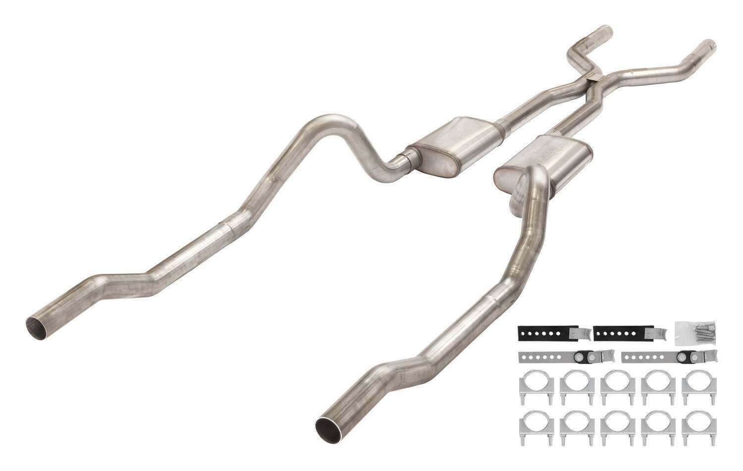 Pypes 1966-1974 Mopar B-Body 3 Inch Crossmember Back Exhaust System ...