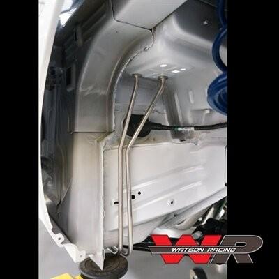 Watson Racing 2005-2014 Mustang Drag Race Stainless Steel Hard Fuel Lines