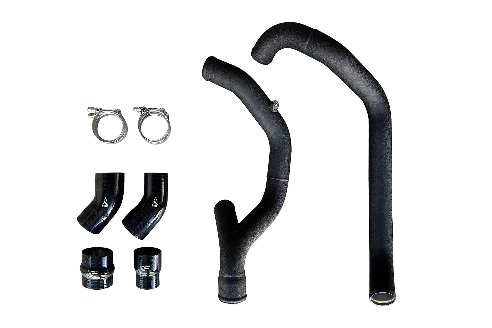 CV Fab Hot-side Aluminum Intercooler Pipe Kit (2021-2025 3.0L Ford ...
