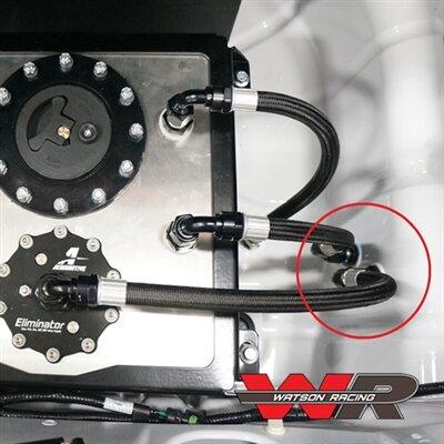 Watson Racing 2005-2014 Mustang Drag Race Stainless Steel Hard Fuel Lines